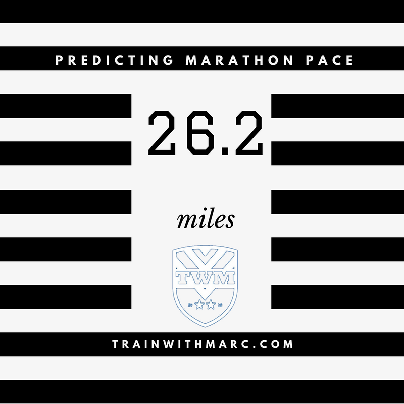 Determining Marathon Goal Time – TrainwithMarc