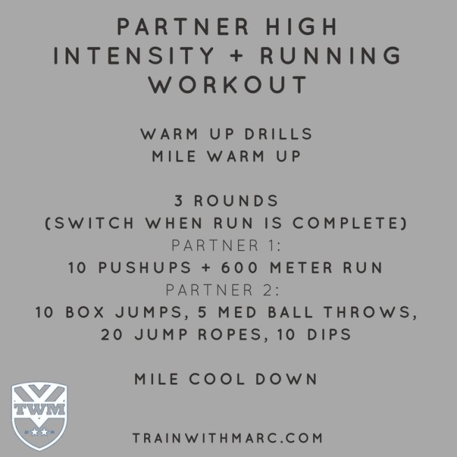 High Intensity Partner Workout – TrainwithMarc
