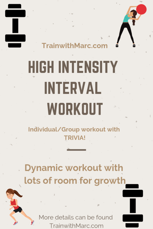 High-Intensity Interval Group Workout with Trivia – TrainwithMarc